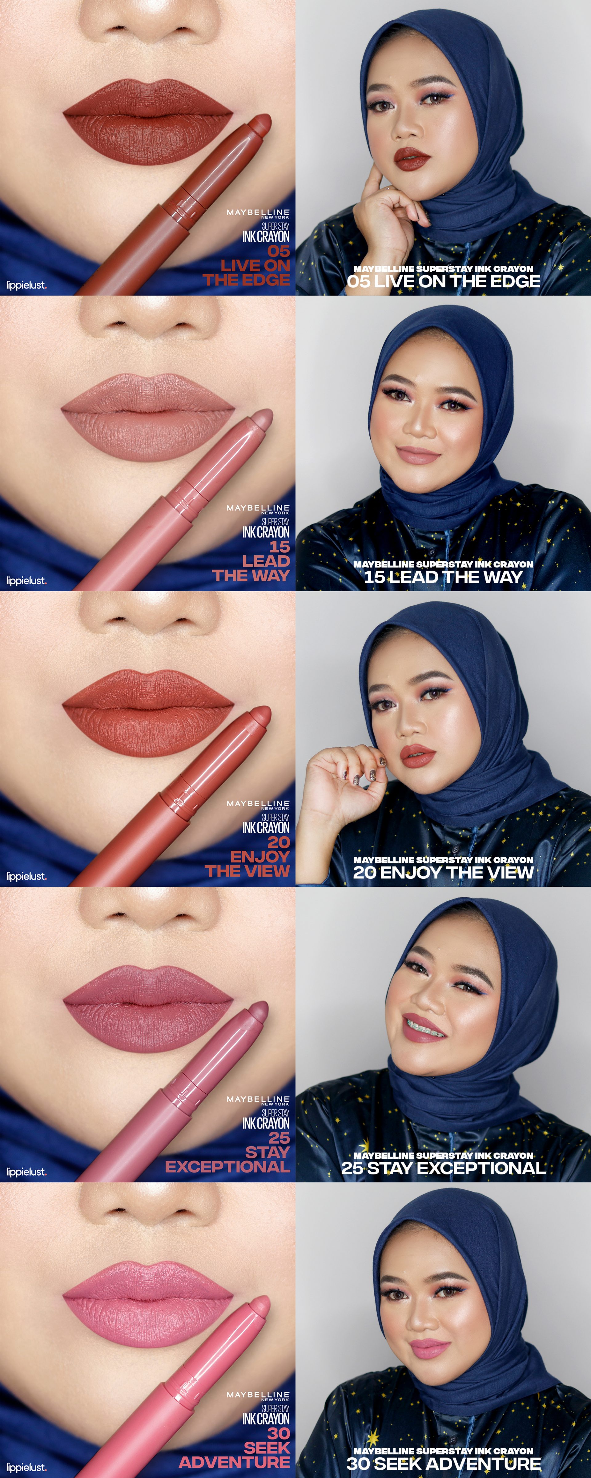 [Swatches & Review] Maybelline Super Stay Ink Crayon - LIPPIELUST